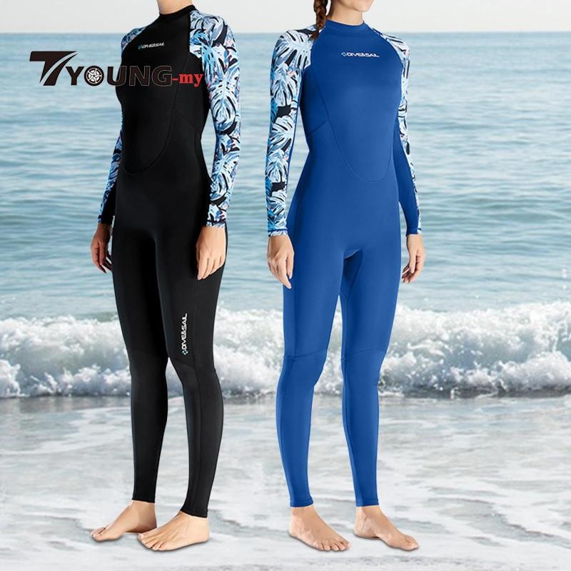 [Available] Wetsuit for Women Swimsuit Sun Protection Back Dry Full ...