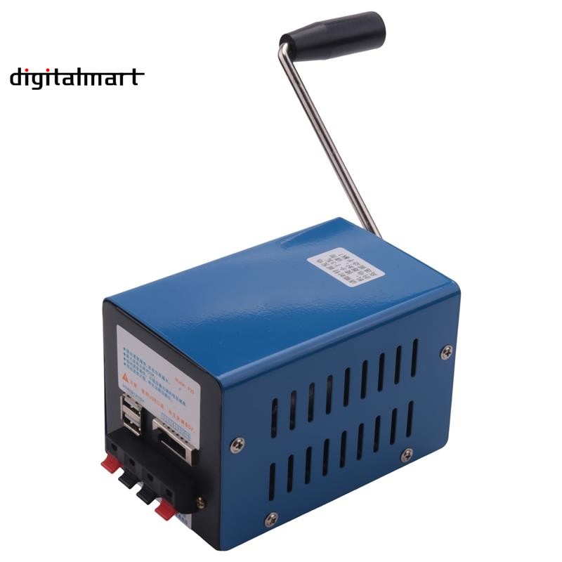 High Power Dynamo Charger Portable Emergency Hand Power Hand Crank USB ...