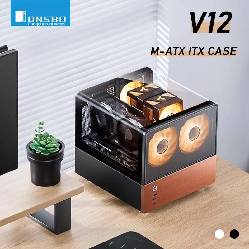 Jonsbo V12 Hyperbolic Glass PC Case MATX ITX Computer Case Seaview Room ...