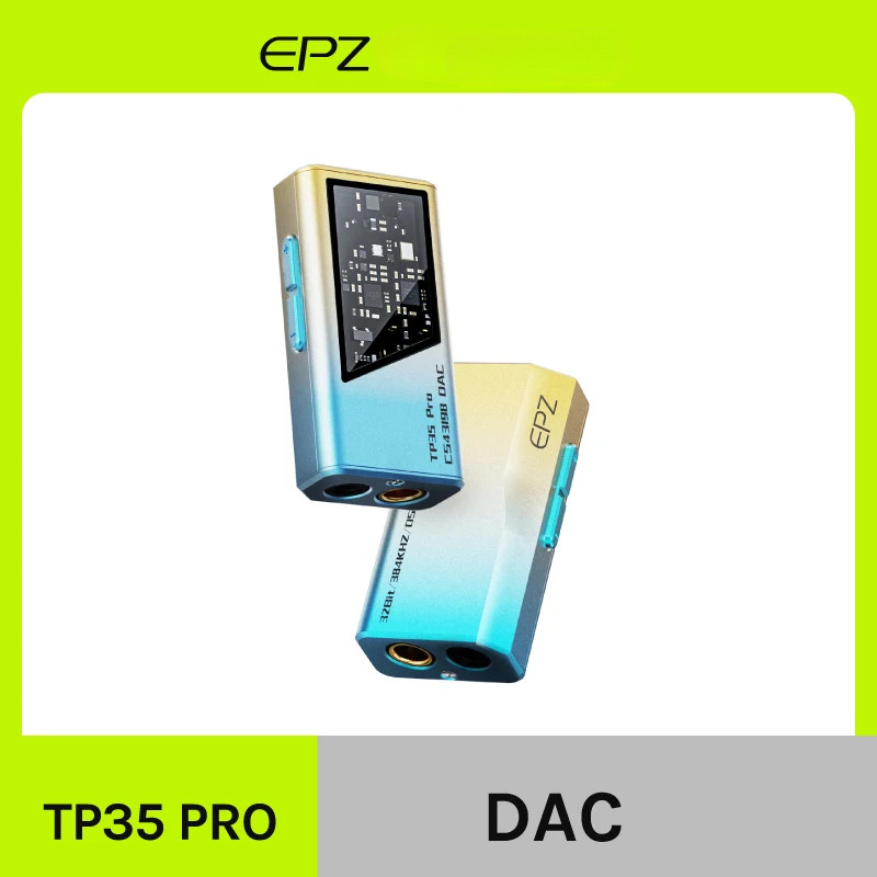 EPZ TP35 Pro Type-C USB DAC Audio HiFi Decoder Portable Audio Headphone Amplifier Support EQ Mic ...