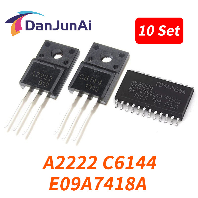 10Sets E09A7418A 2SA2222 2SC6144 A2222 C6144 Motherboard Power ...
