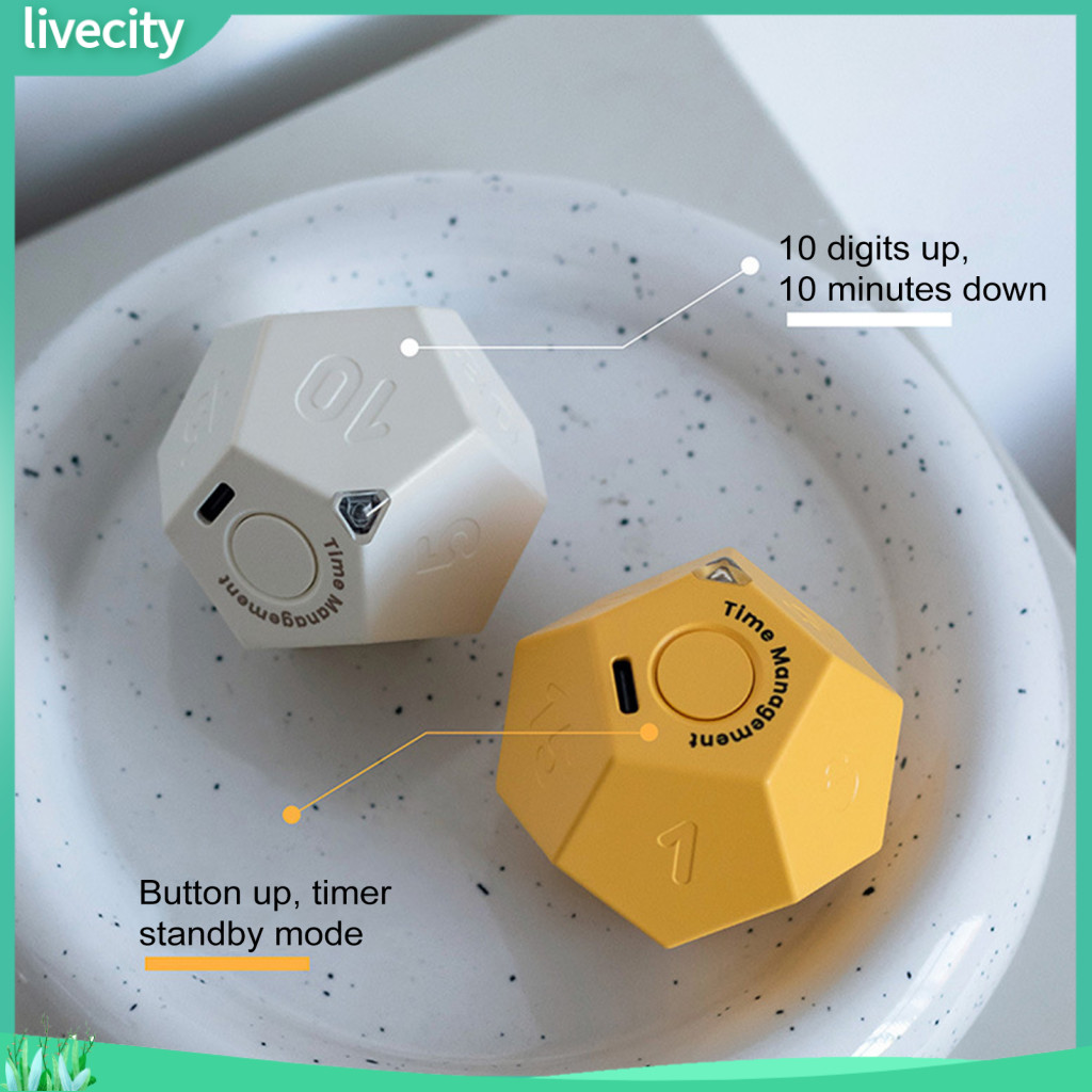 livecity| Silent Study Timer Study Rotating Timer Portable Multi Cube ...