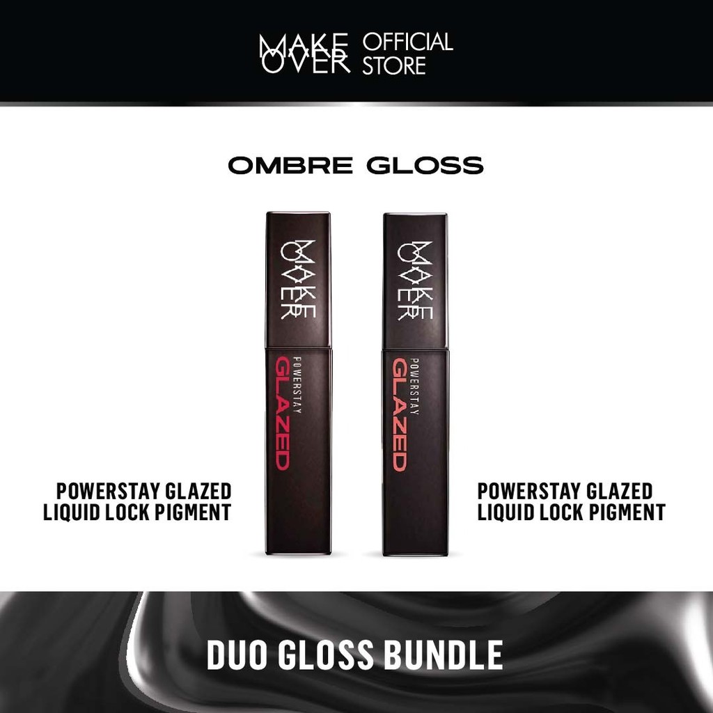 Make Over Glazed Bundle - Duo Powerstay Glazed Liquid Lock Pigment ...