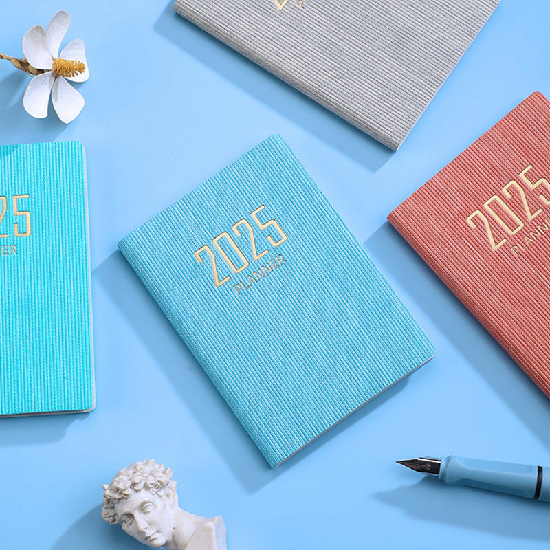 KUHONG 2025 A7 Mini Notebook 365 Days Portable Pocket Notepad Daily ...