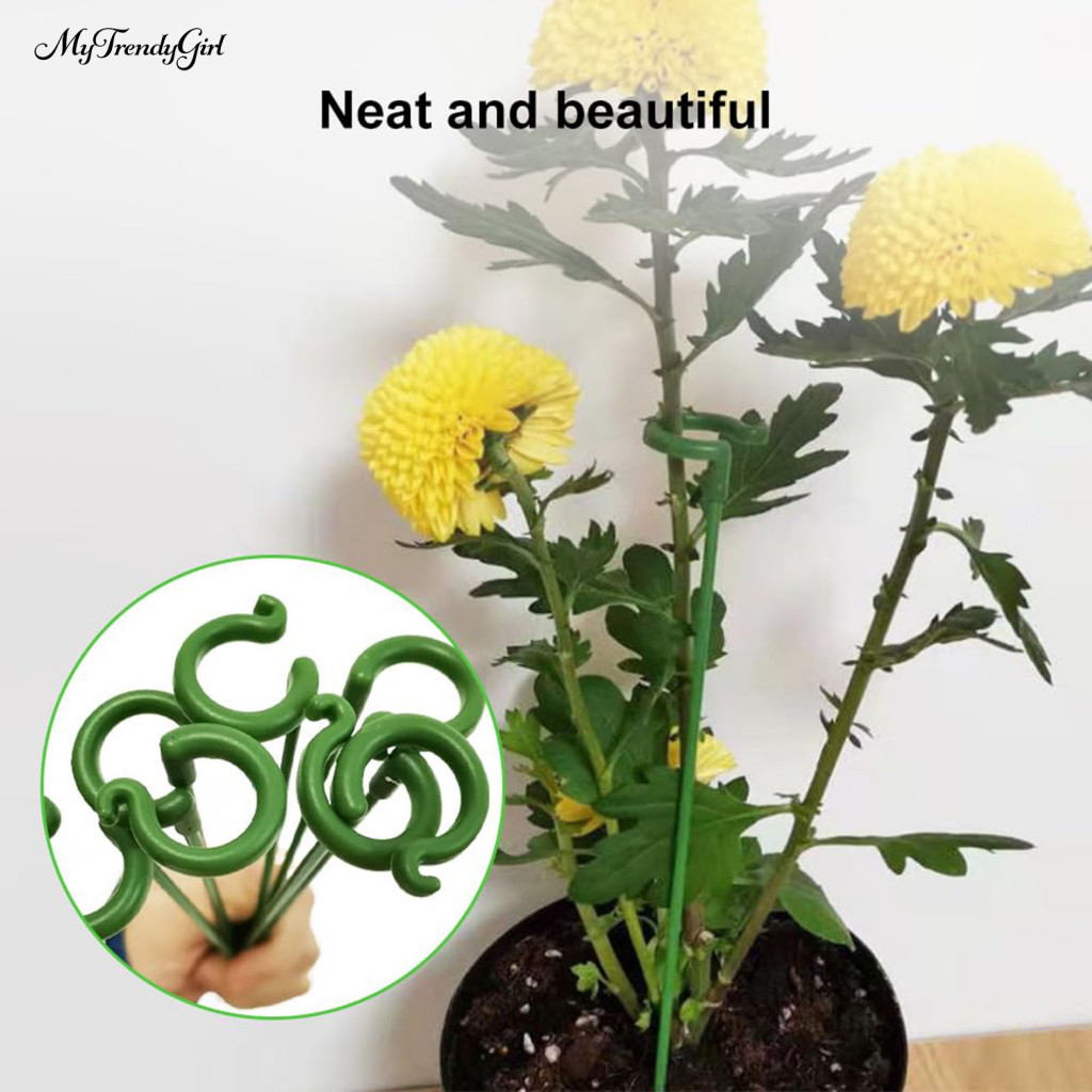 Flower Pot Stand Stem Plant Growth Aid 10pcs Plant Support Stakes with ...