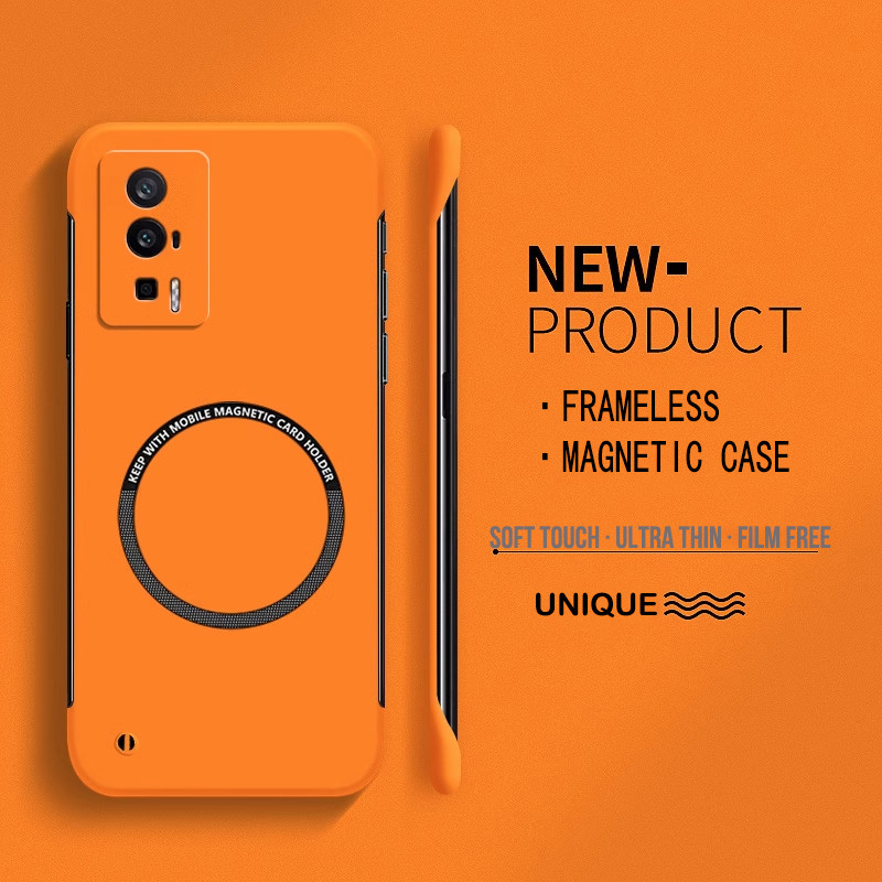For Xiaomi Poco F5 Pro Frameless Wireless Charging Magnetic Ultra Thin ...