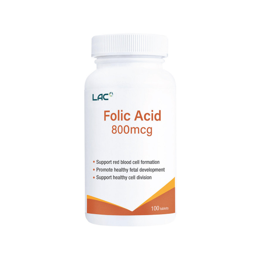 LAC Folic Acid 800mcg 100s | Shopee Malaysia