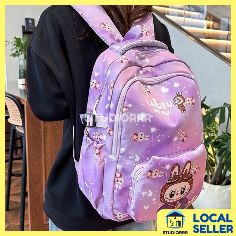 LOCAL!! Large Capacity School Bag for Primary Student Labubu Children ...