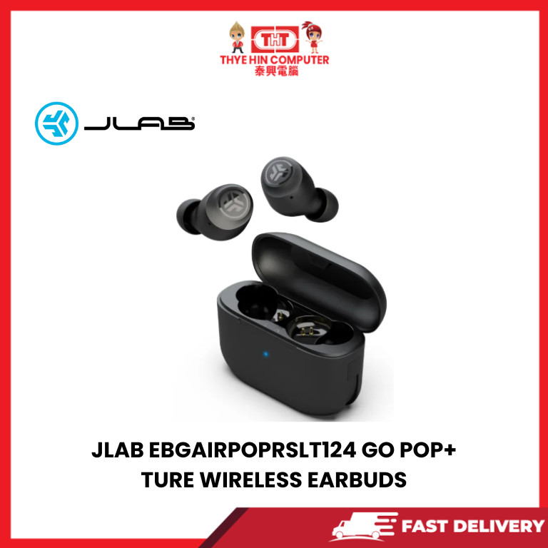 JLAB EBGAIRPOPRSLT124 GO POP+ TURE WIRELESS EARBUDS | Shopee Malaysia