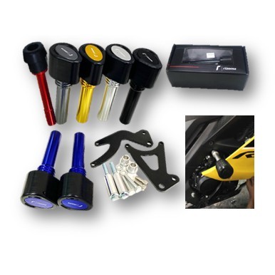 YAMAHA R15 V3 / MT15 V1 V2 BODY FRAME SLIDER COLOUR RED BLUE GOLD ...