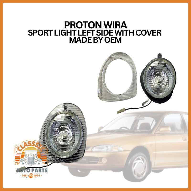PROTON WIRA SPORT LIGHT LEFT SIDE WITH COVER MADE BY OEM | Shopee Malaysia