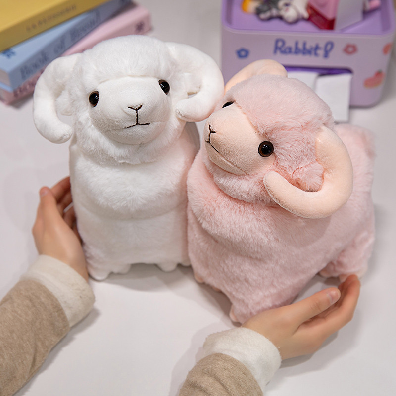 Simulation Sheep Doll Plush Toy Zodiac Sheep Doll Ragdoll Children ...