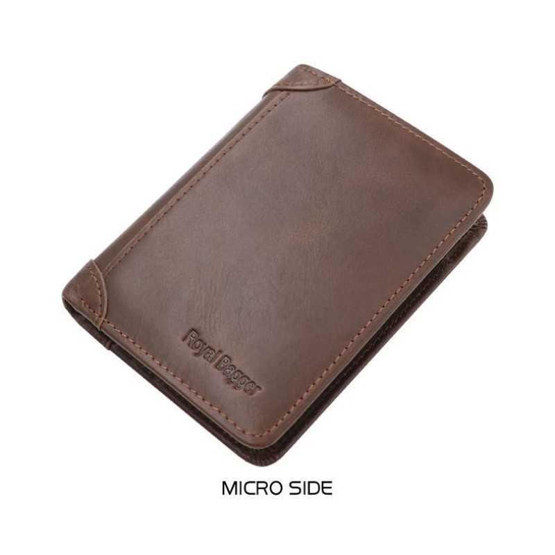 Royal Bagger Men's Wallet Short Wallet Genuine Leather Wallet Coin ...