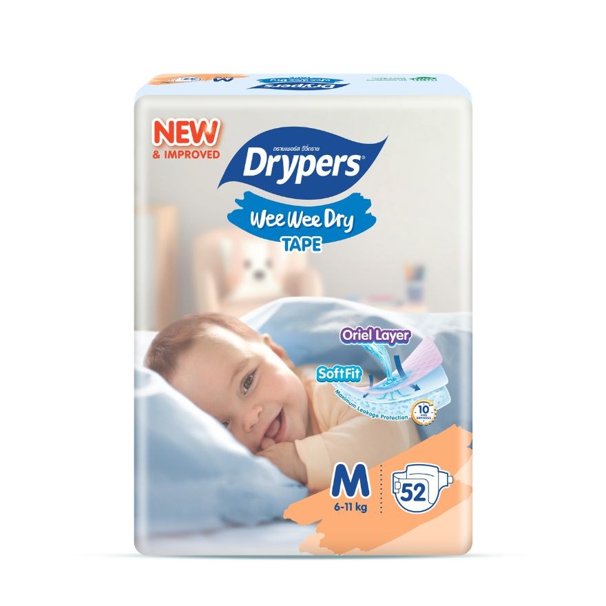 DRYPERS Wee Wee Dry Jumbo M (6-11kg) 52S | Shopee Malaysia