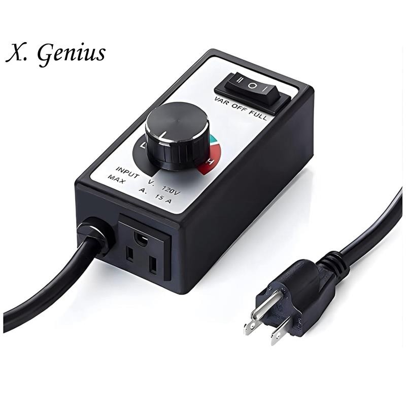 US PLUG,AC Motor Speed Controller 120V 15A Max Electronic Fan Speed ...