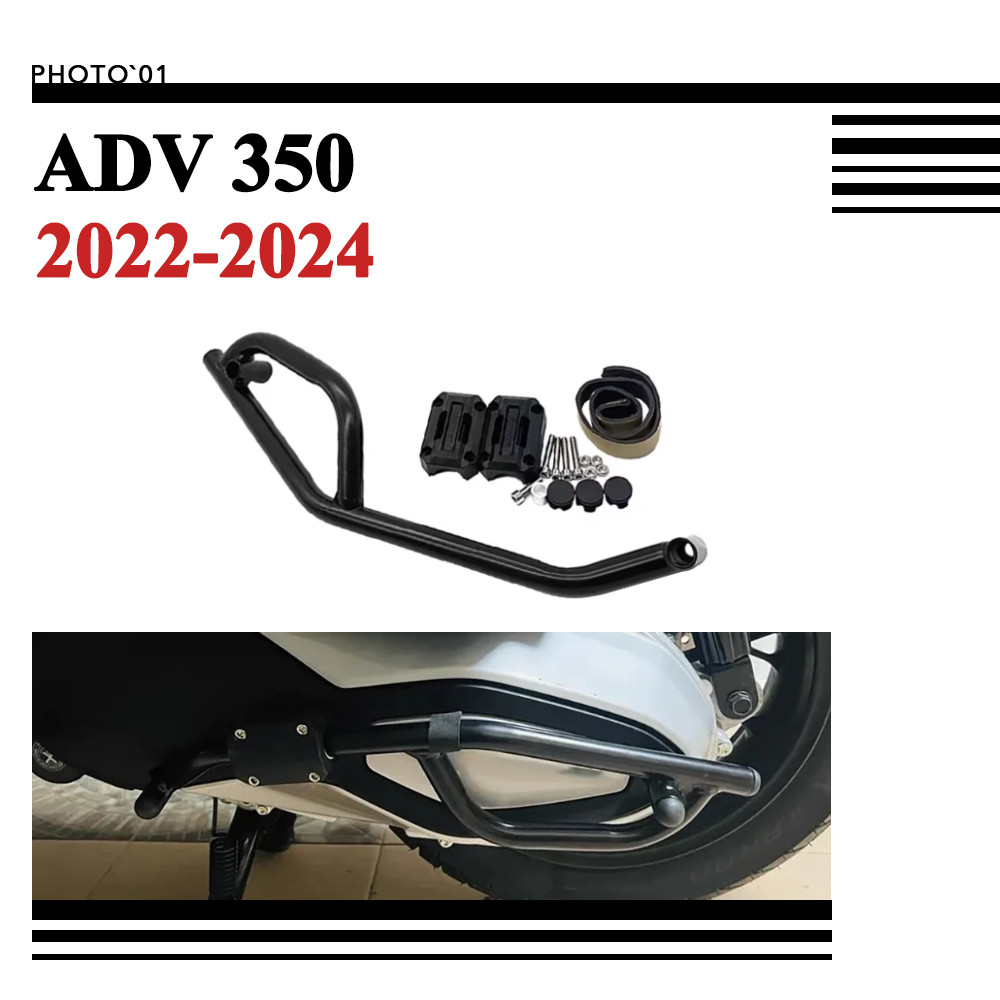 PSLER For Honda ADV350 ADV 350 Crash Bar Exhaust Bumper Protector Guard ...