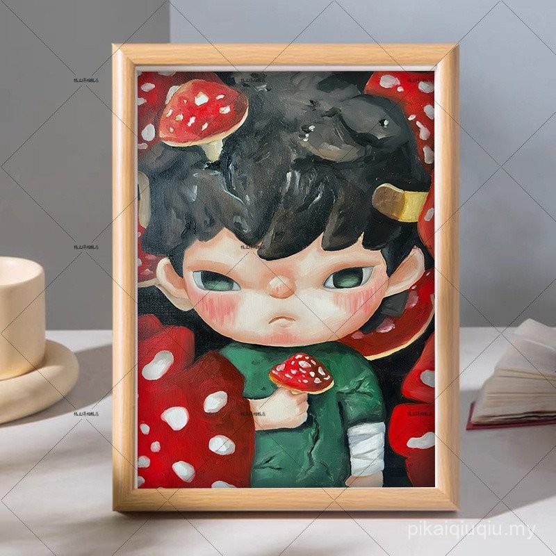 POPMART hirono Merchandise Anime Art Photo Photo Frame Bedroom Desk ...