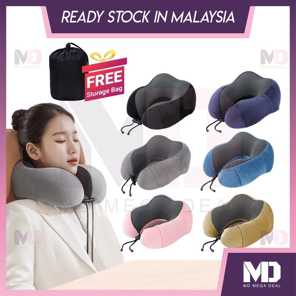 《Mega Deal》Ergonomic Memory Foam Neck Pillow - Premium Portable ...