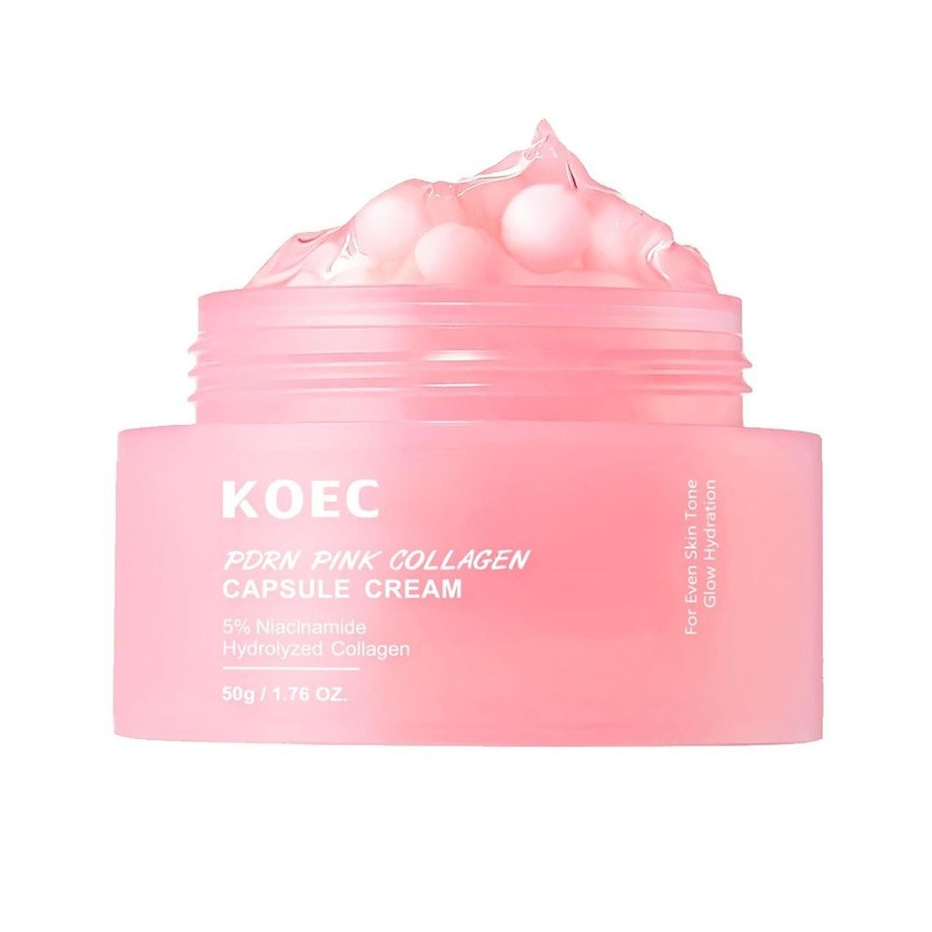 KC PDRN Pink Collagen Capsule Cream, Face Moisturizer with Niacinamide ...