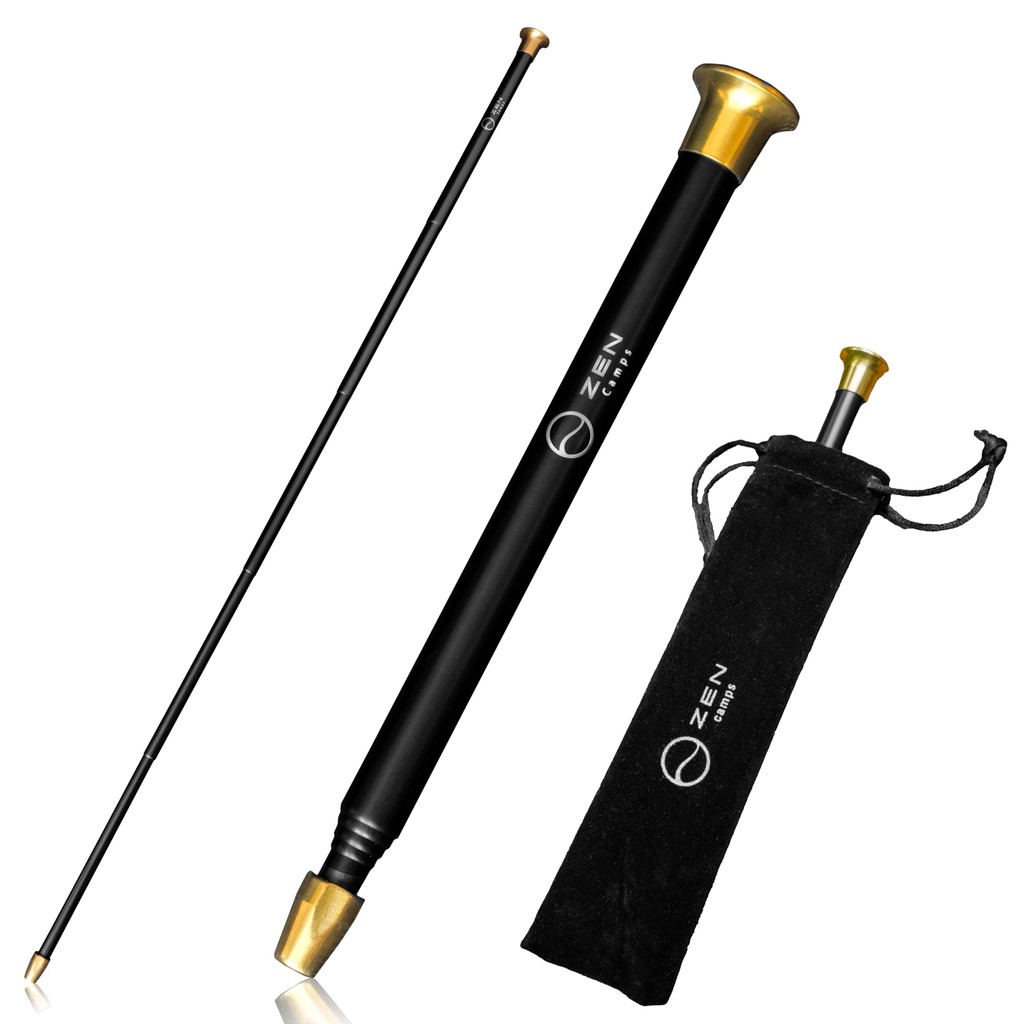 ZEN Camps Brass Fire Blower Pipe – Telescopic Bellows Tool with Case ...