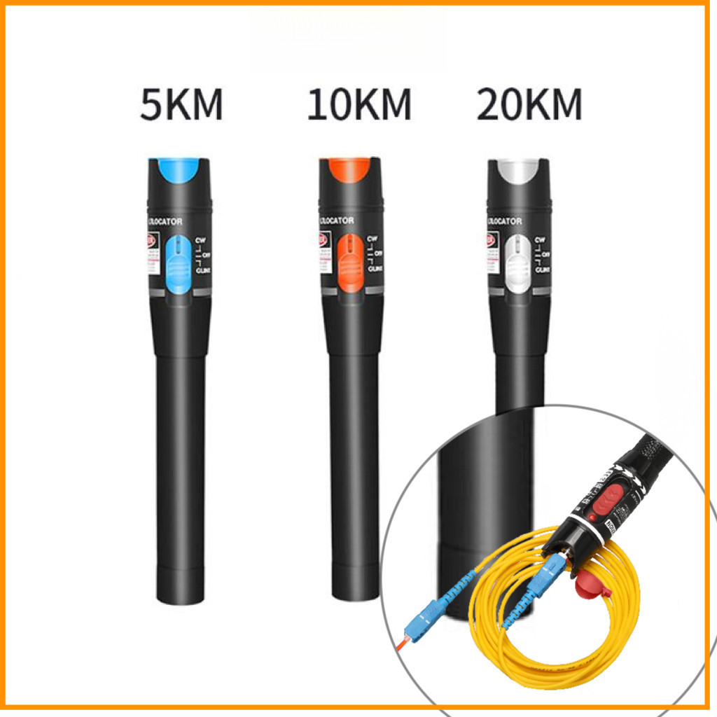 Visual Fault Locator Optical Fiber Detector Red Laser Light 5km/10km ...
