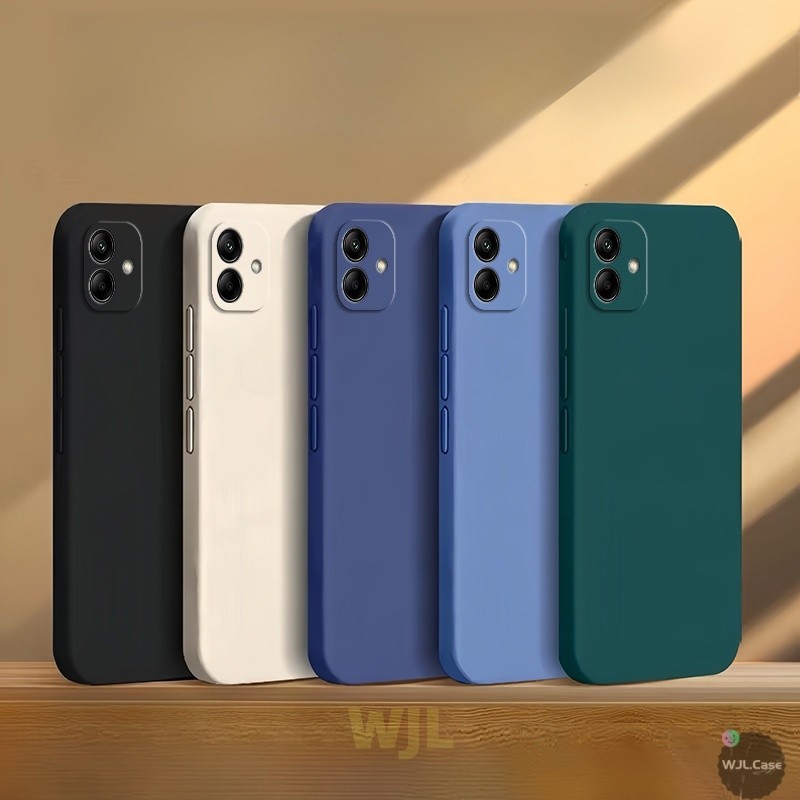 Samsung A04 Casing Simple candy color silicone mobile phone soft case ...
