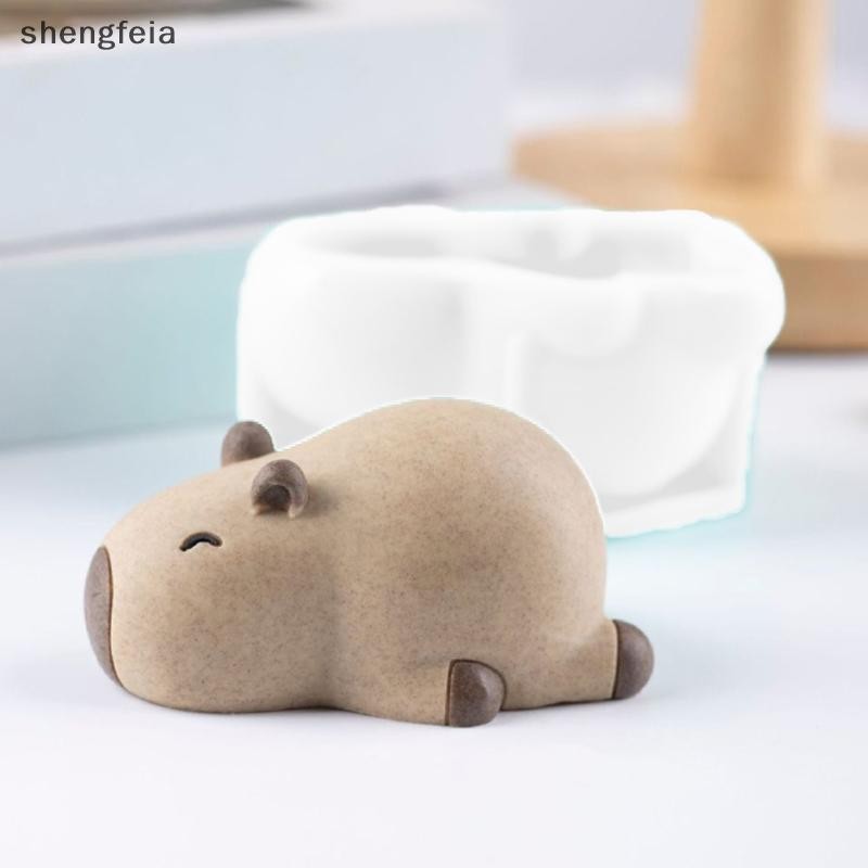 [SFI] Cute Capybara Pudding Mold Mousse Silicone Mold Custard Mold Cake ...