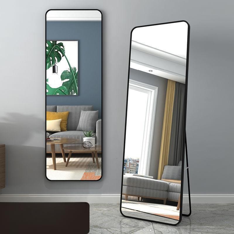 Standing Long Mirror Home decor Full-length mirror fillet Cermin Stand ...