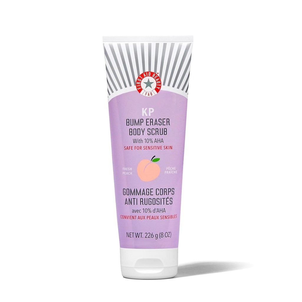 First Aid Beauty - KP Bump Eraser Body Scrub with 10% AHA, Keratosis ...