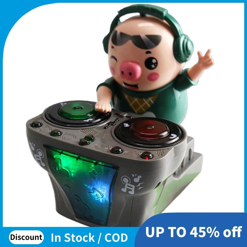 DJ Rock Pig Electric Doll Toys Light Music Fun Electronic Party Doll ...