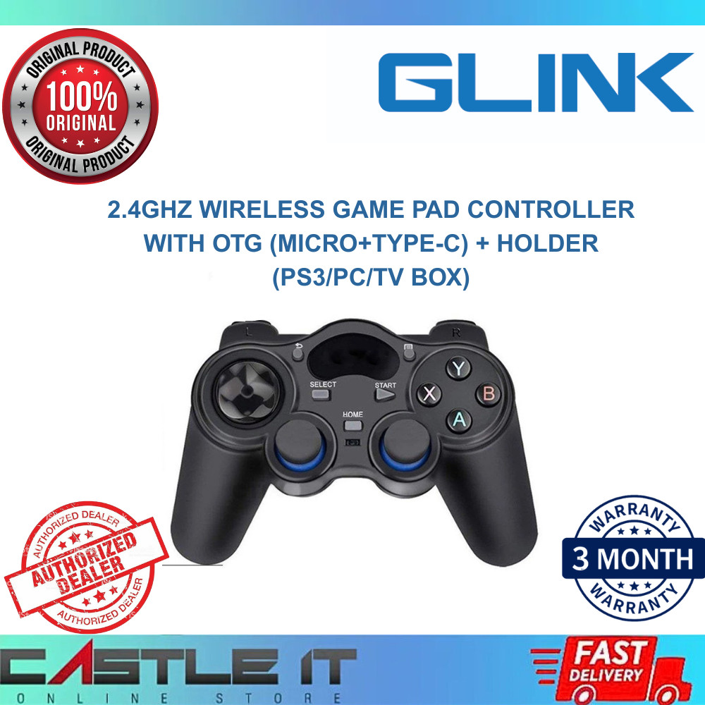 GLINK 2.4GHz Wireless Game Pad Controller with OTG (Micro+Type-C ...