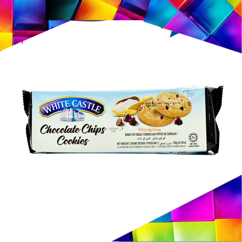 Biskut Chips White Castle Chocolate Chips Butter Cookies (130g ...