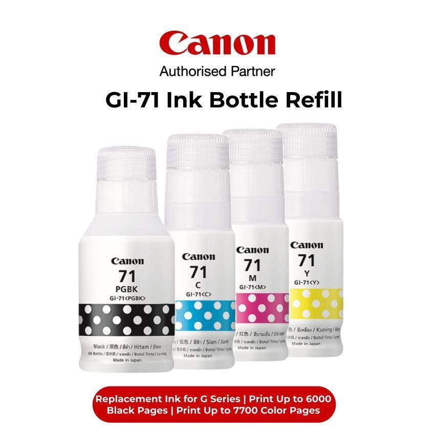 Canon GI-71 / GI-71S Original Ink Bottle Cartridge for Canon Printer ...