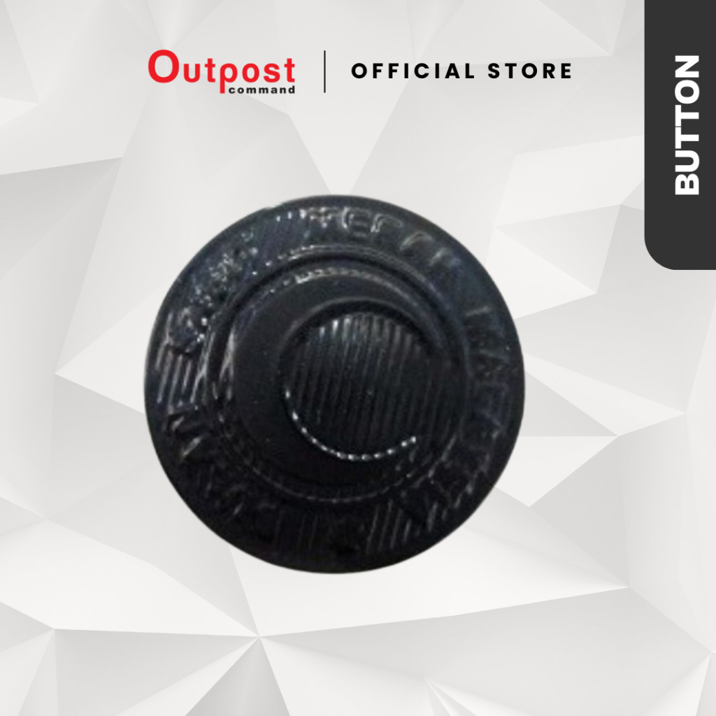 Outpost Butang Baju Bush Jacket / Baju Kerja Hitam Bulan Sabit Merah ...