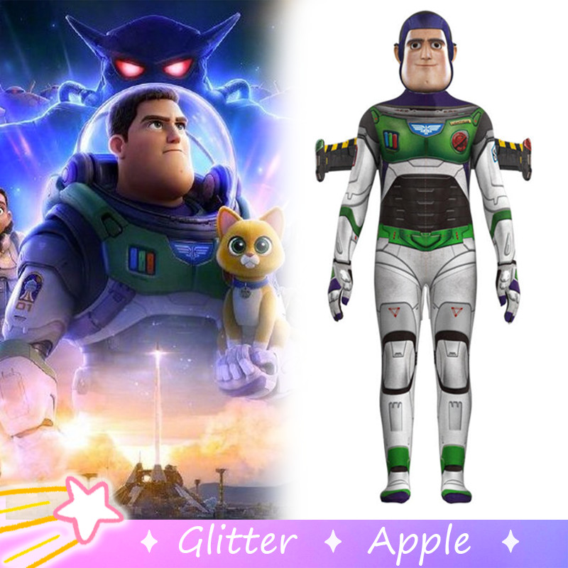 Buzz Lightyear Cosplay Costume Toys Story Green White Jumpsuit For Kids ...