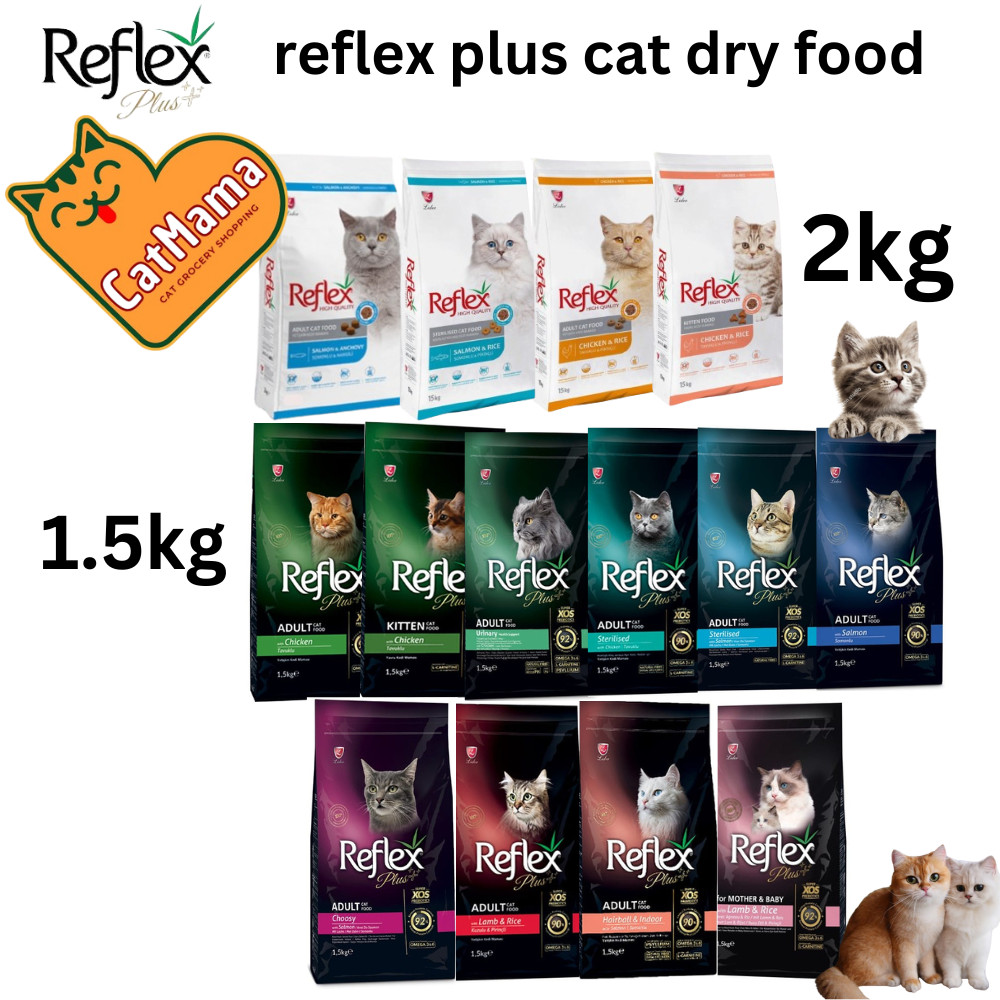(Exp 2026) Reflex Cat Food 1.5kg (Reflex Plus/ Reflex High Quality ...