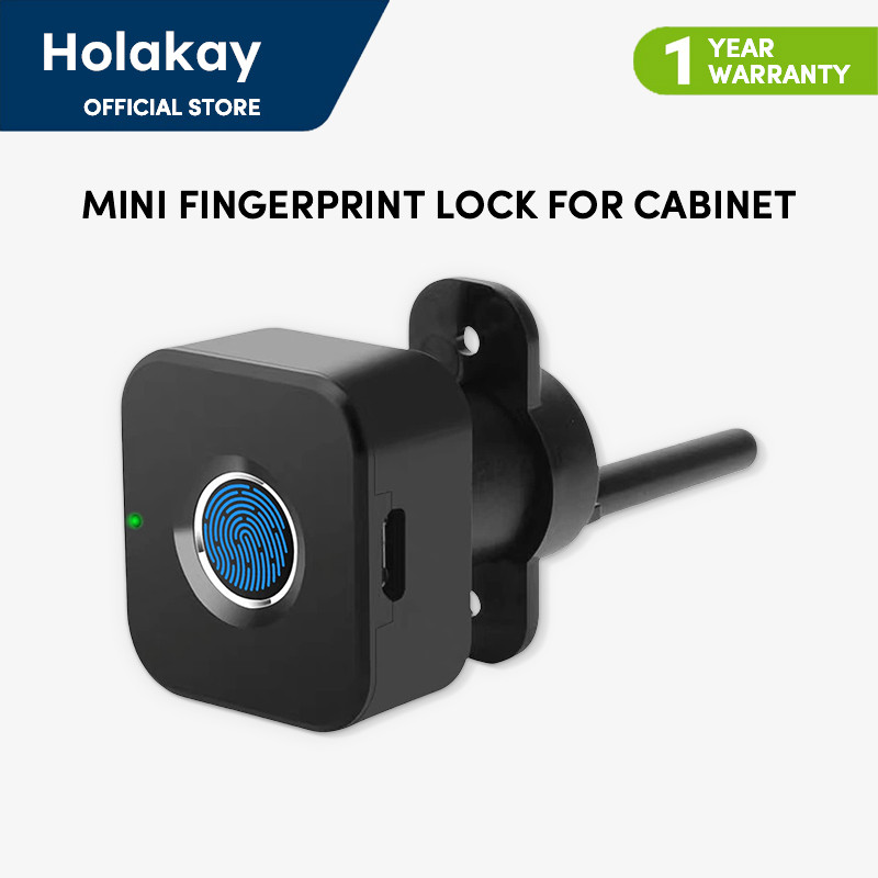 Mini Fingerprint Lock for Drawer Cabinet,Smart Electric Anti Theft Safe ...