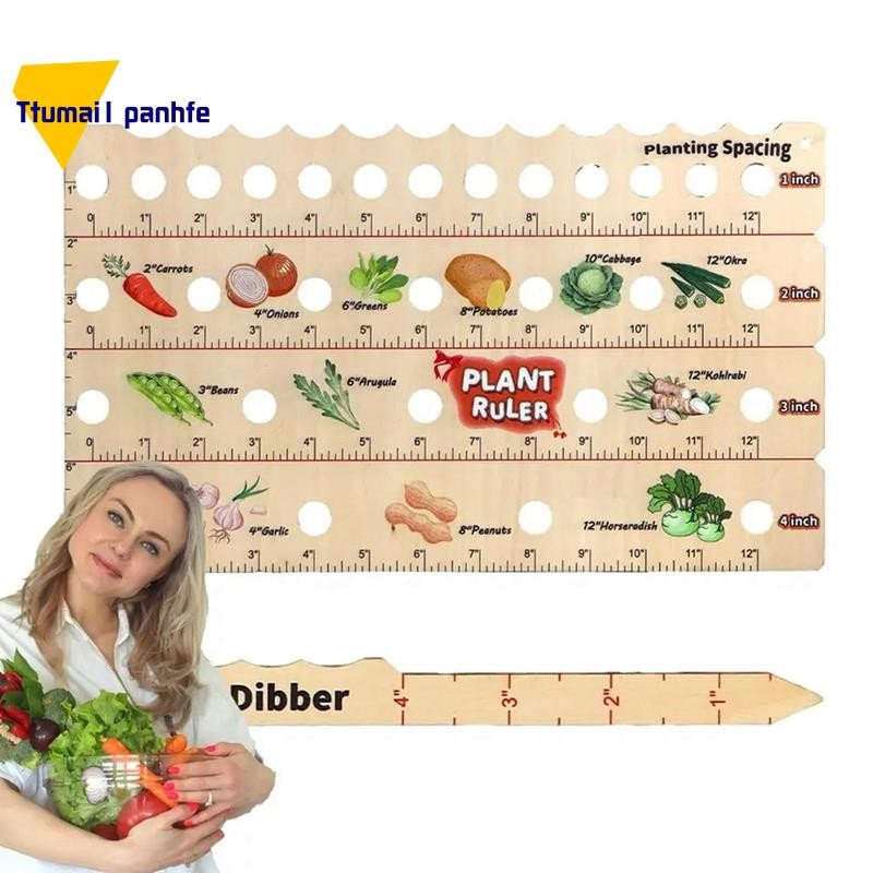 Plant Ruler with Seed Dibber and Planting Guide, Square Foot Gardening ...