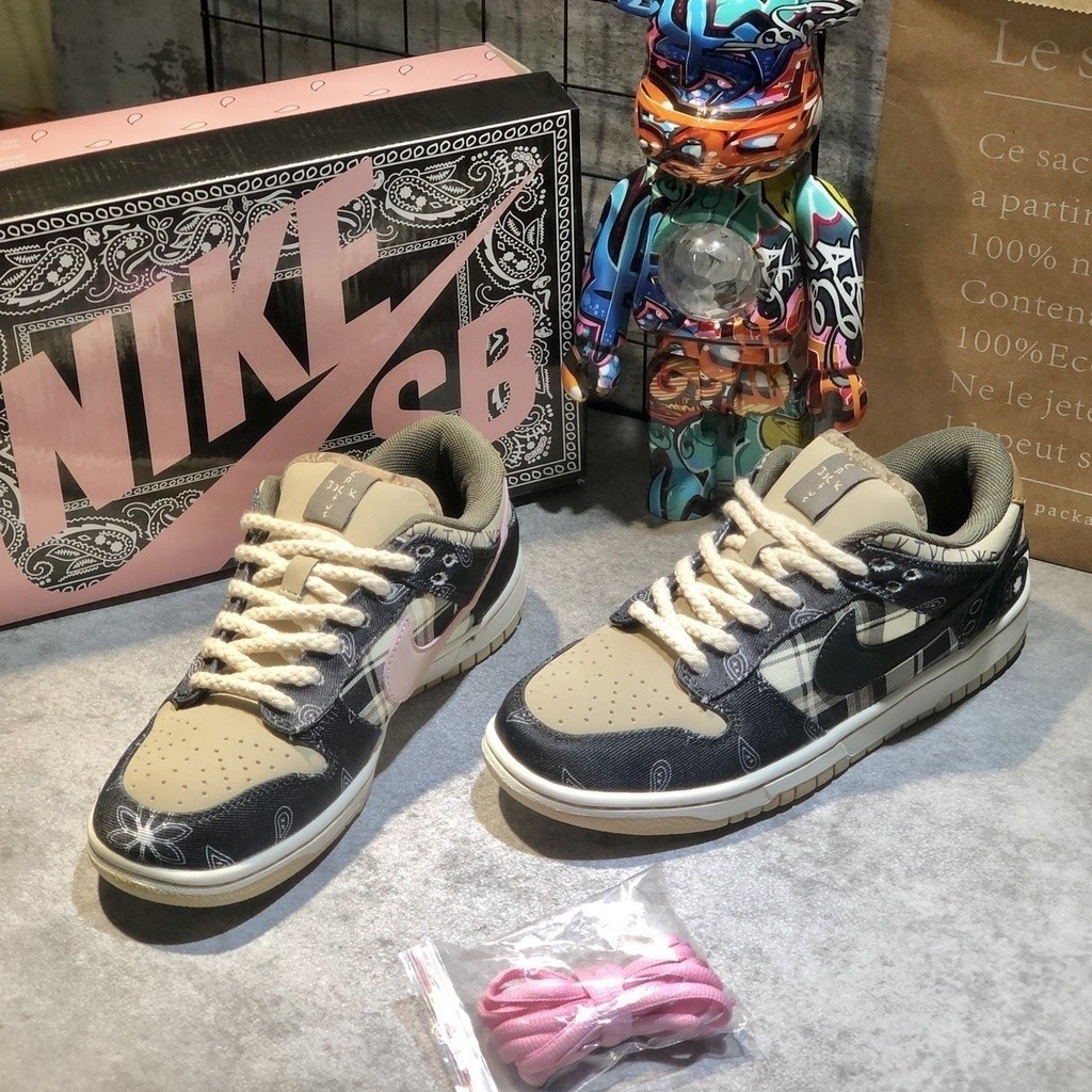 Sb dunk low x Travis Scott Sneakers low Top | Shopee Malaysia
