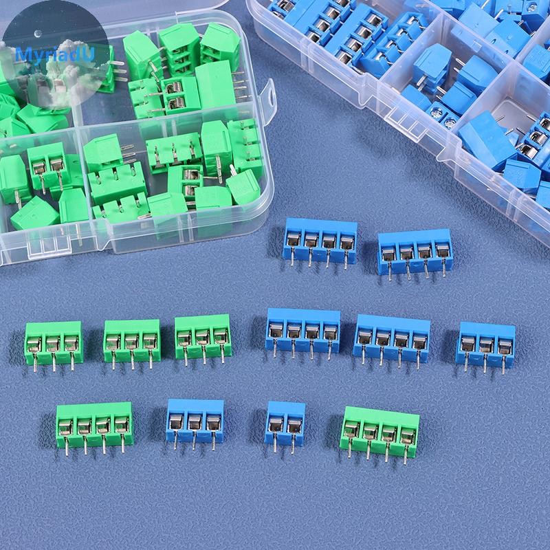 MyriadU 50Pcs/Box PCB Terminal Block Connector Pitch 5.0mm KF301 ...