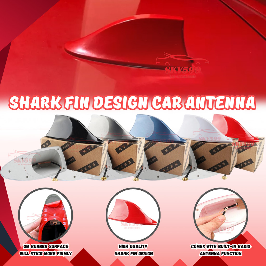 Car Radio Shark Fin Car Shark Antenna Radio FM Signal Design For All ...