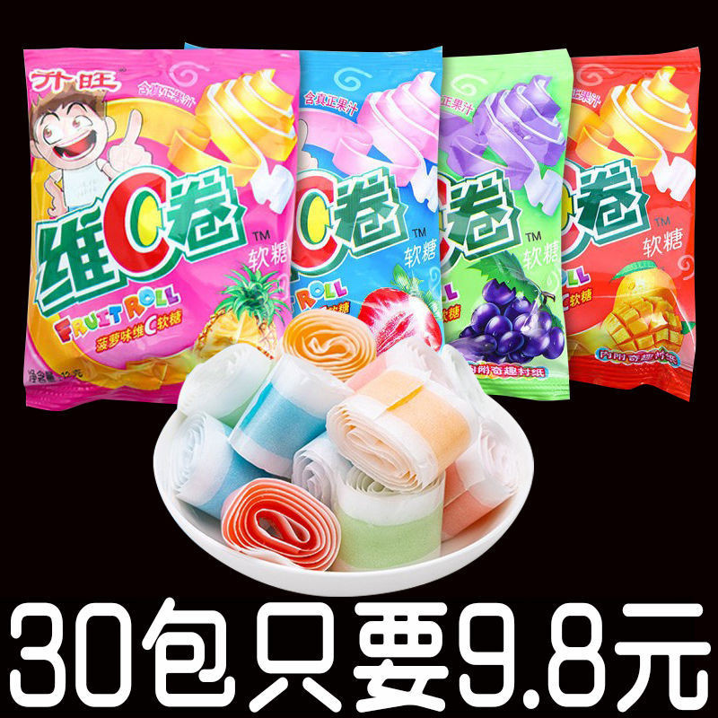 C Roll Candy Dimensional C Roll Fruit Juice Roll Jelly Paper Roll Fruit ...