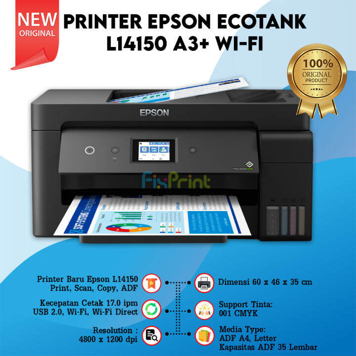 EPSON L14150 / EPSON L1300 A3 ECO INK TANK PRINTER. LIKE J2330DW IX6870 ...