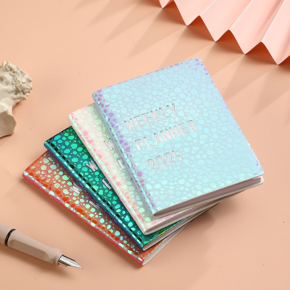 Colourful Laser Cover A7 Mini Pocket Notebook English 2025 Efficiency ...