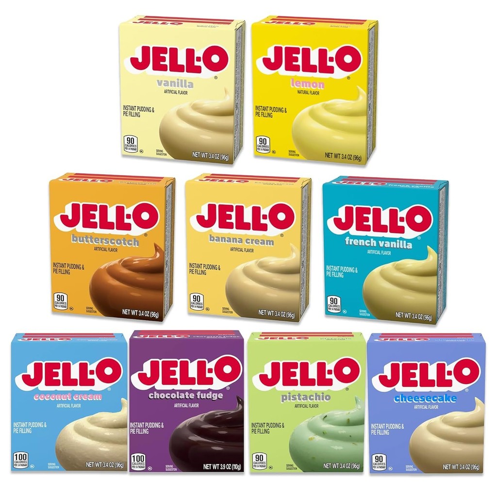 American Jello Vanilla cook & serve Chocolate Pudding Powder Homemade ...