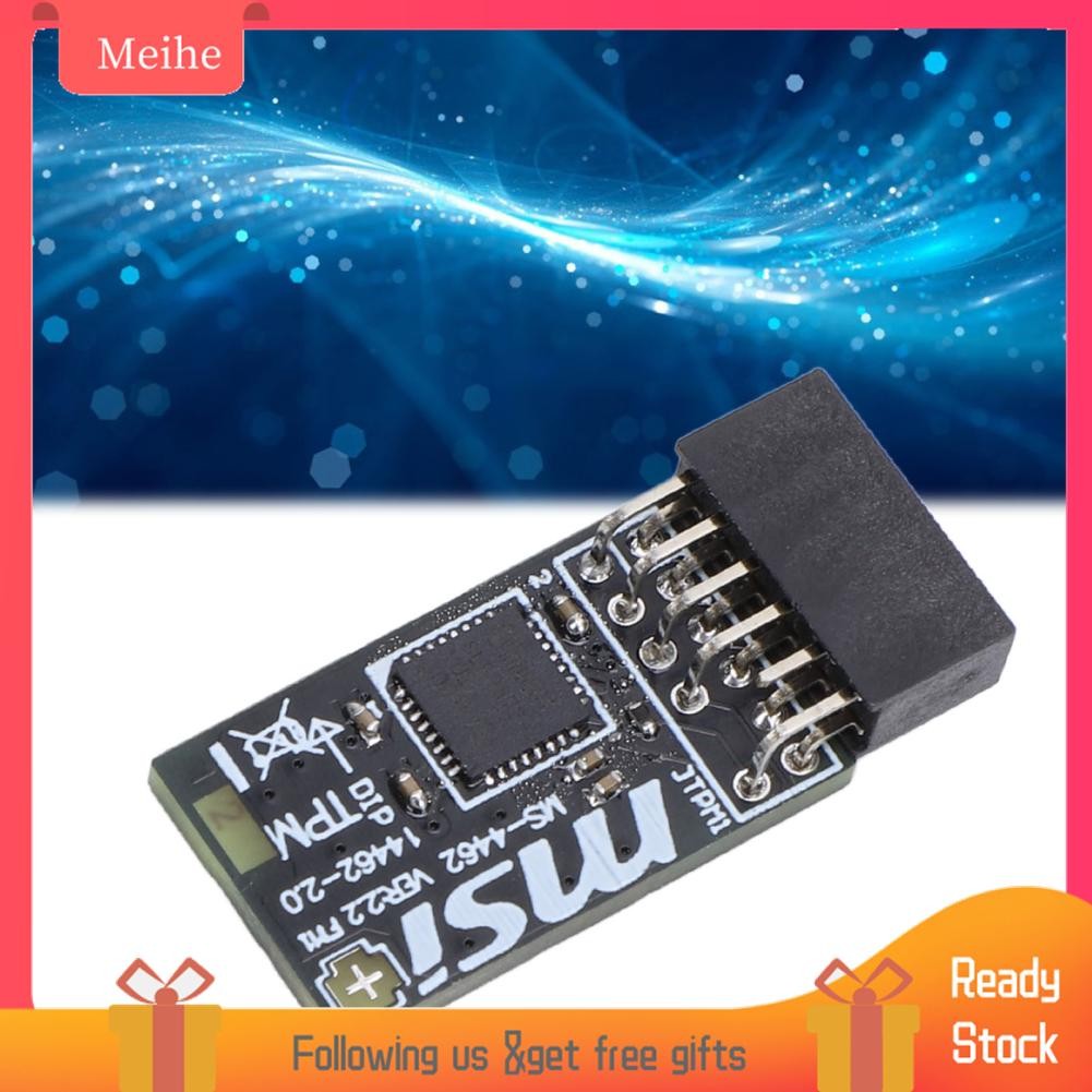 Meihe TPM2.0 Module Encryption Key Security SPI Interface Simple To Install PCB for Motherboard ...