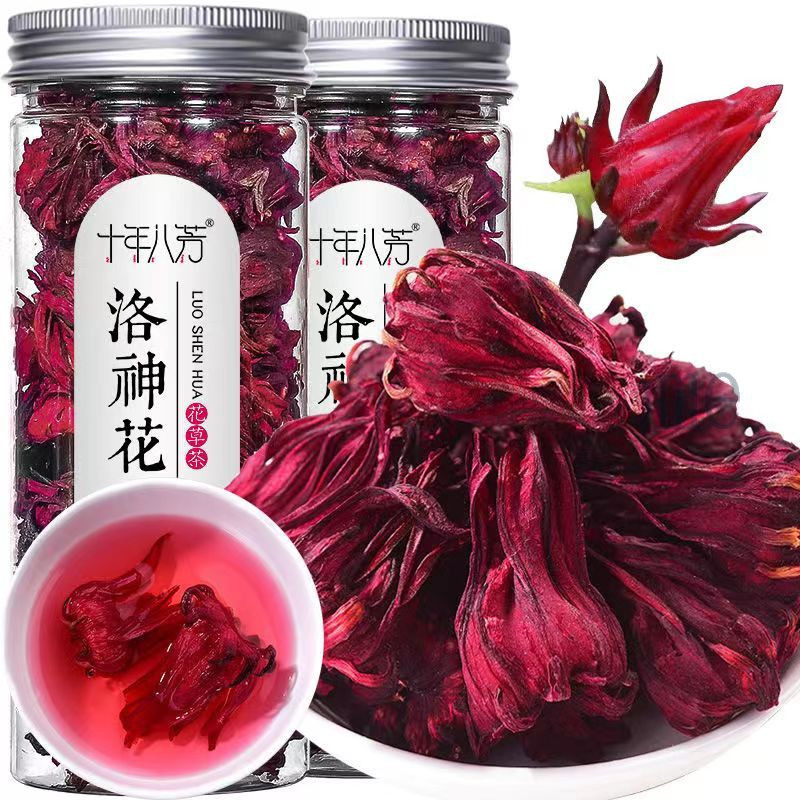 Dried Roselle Flower 洛神花 花茶 Bunga Teh Asam Belanda Roselle hibiscus 美颜养生花茶 Roselle Tea Rose Tea ...