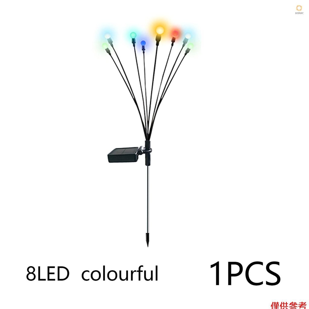 Solar Garden Lights Decorative Firefly Lights Outdoor Pathway ...