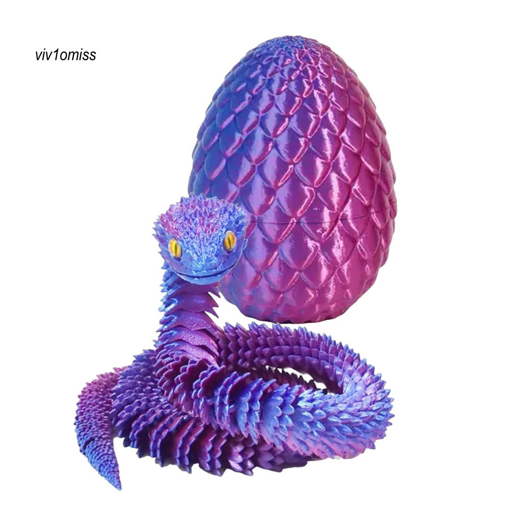 VM_ Snake-themed Home Decor 3d Printed Snake Toy 3d Printed Snake Egg ...