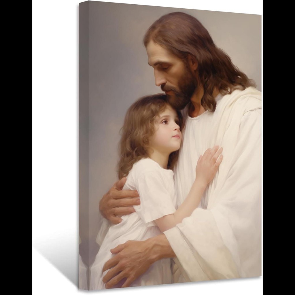 Seni Kanvas Yesus Inspirasi - Poster Rohani Kristian untuk Hiasan Bilik ...